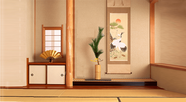 Kakejiku is seen at a representative of Japanese-syled house.