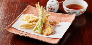Tempura is originally from Portuguese in the 16th century.
