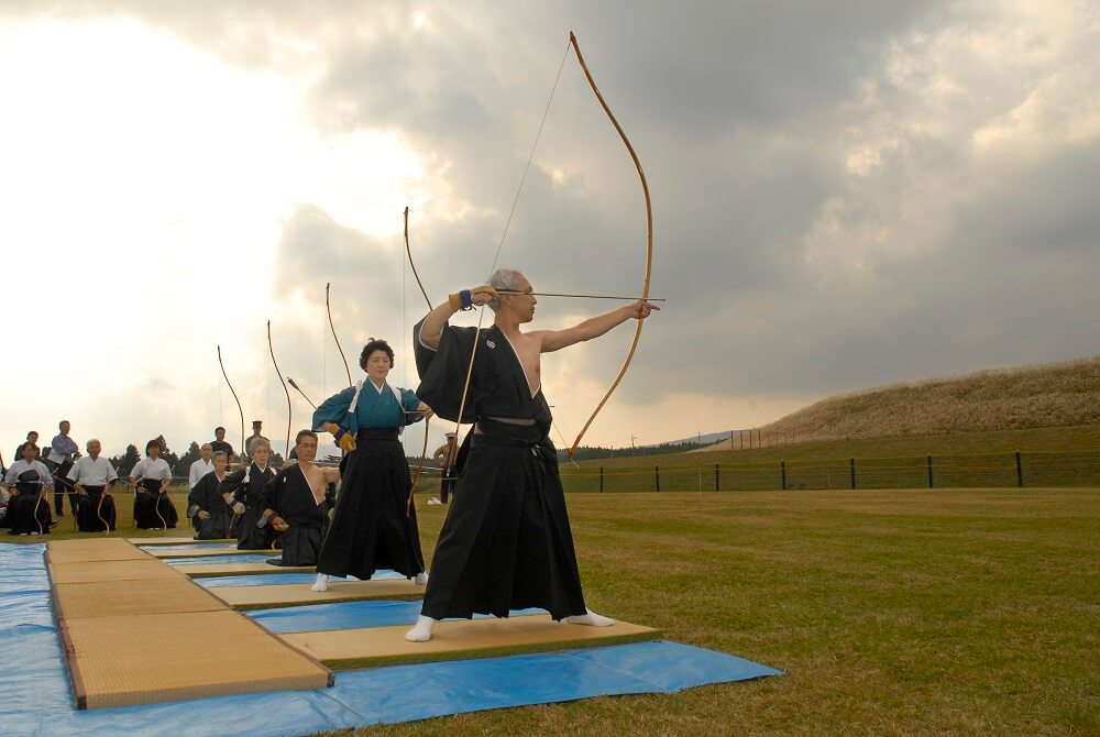 kyudo , literally “The Way of the Bow”, is one of Japan’s martial arts