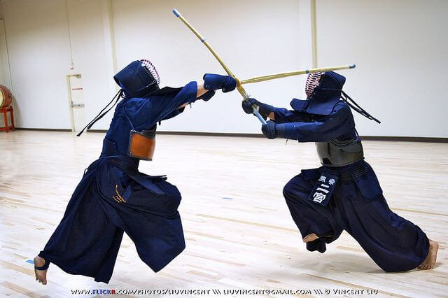 Kendo is Japanese martial art, training mental and physical aspects