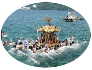 Mikoshi (Portable Shrine) is that deities live inside during festivals