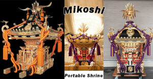 Mikoshi (Portable Shrine) is that deities live inside during festivals